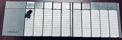 Allen-Bradley SLC 500 10 - slot rack Cat 1746-A10 with power supply Cat ...