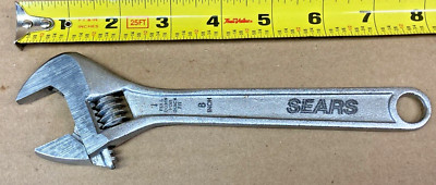 Sears 8" Adjustable Wrench Vintage Tool | eBay