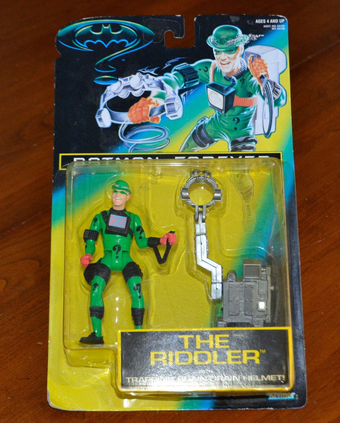 Vintage 1995 Kenner Batman Forever The Riddler With Trapping Brain ...
