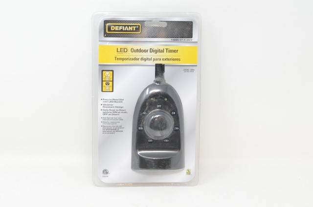 Defiant YLT-32 15 Ampere Outdoor Digital Timer Dual-Outlet with ...