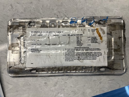 2014 Florida ORANGE TRANSPORTER License Plate # G2841H | eBay