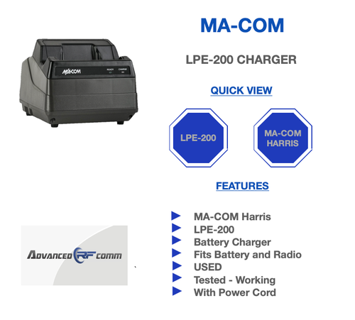 Harris MA-COM GE M/A Com LPE-200 2-Way Digital Trunking Radio Battery ...