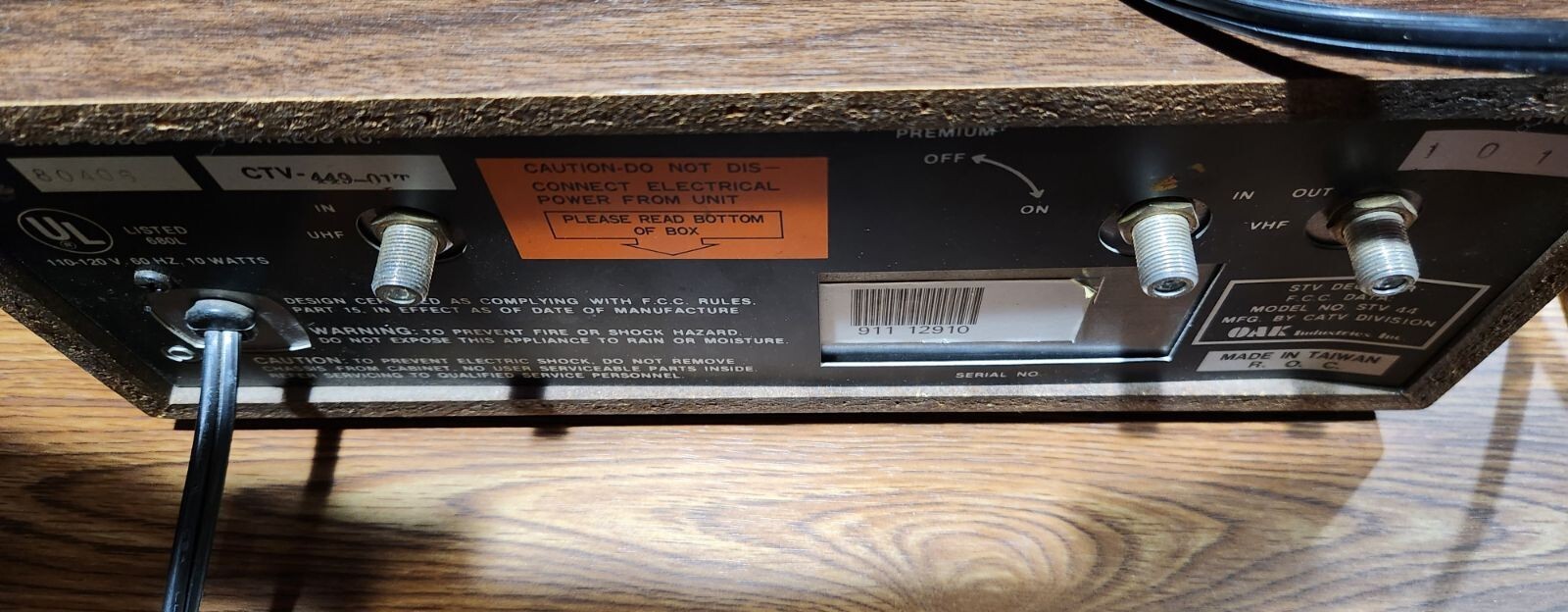 Rare Vintage On TV cable box | eBay