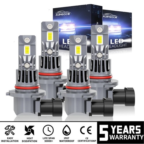 For Chevrolet Impala Base Sedan 2000-2005 LED Lamp Bulbs High Low 9005 ...