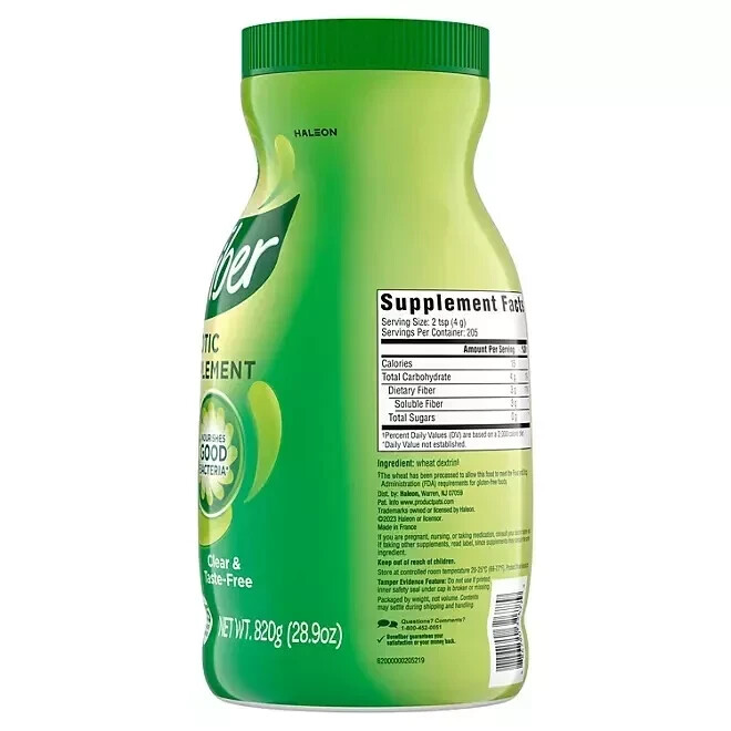 3 PACK - Benefiber Prebiotic Fiber Supplement Powder, 205 Doses, 820g ...