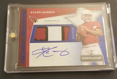 2019 Rookies and Stars Freshman Orientation Kyler Murray RC Patch Auto ...