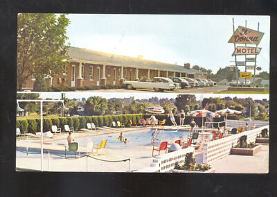 ELDON MISSOURI EL DONNA MOTEL SWIMMING POOL OLD CARS VINTAGE POSTCARD ...
