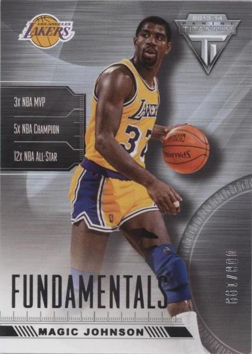 2013-14 Panini Titanium - Fundamentals Magic Johnson #10 /199 for sale ...
