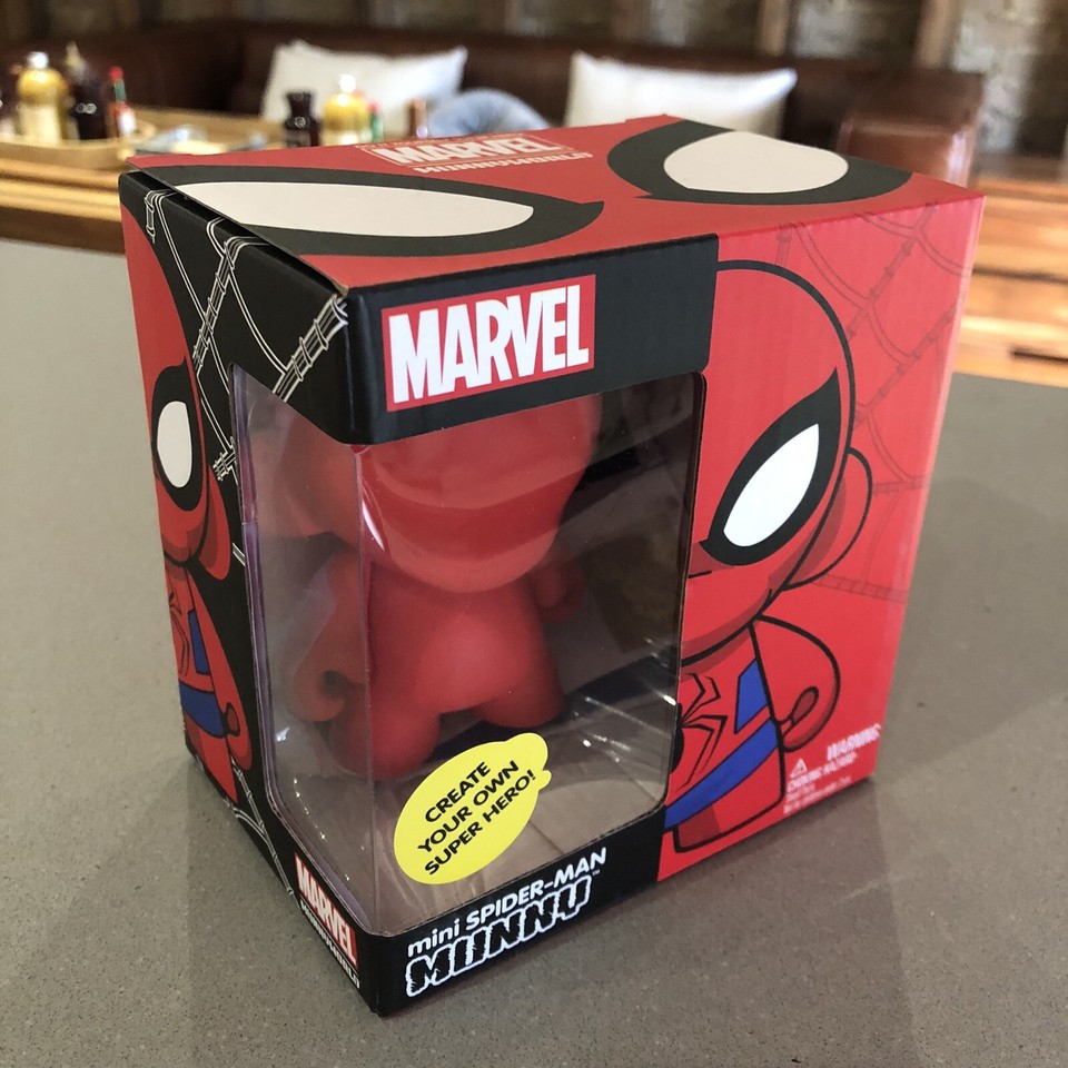 ️🕸️💙 SPIDER-MAN 🕷️ MINI MUNNY CREATE YOUR OWN SUPER HERO! NEW KIDROBOT ...