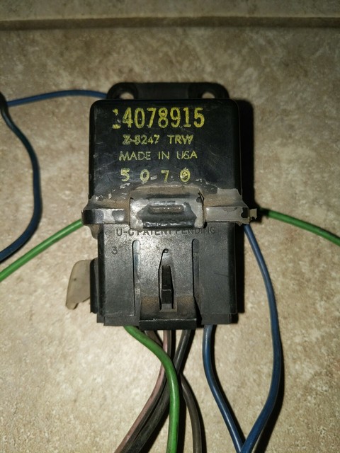 1984-1987 C4 Corvette Fuel Pump Relay GM 14078915 NOS for sale online ...