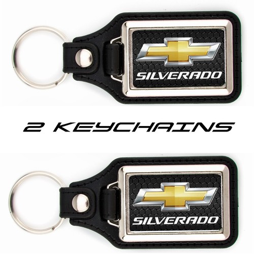 Chevrolet Silverado Keychain Key Chain Key Ring 1500 2500 2 Pack Set ...