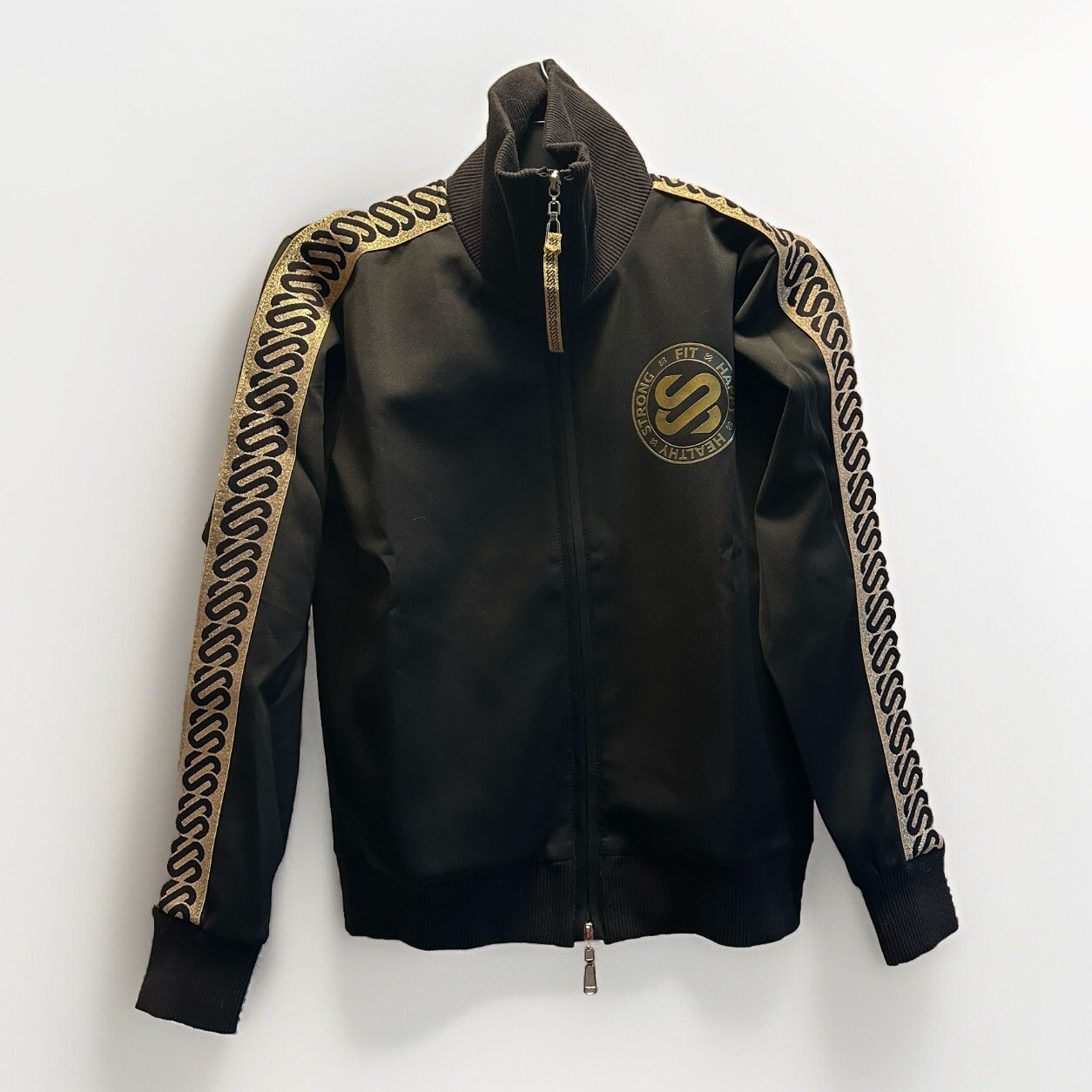 SHARNY & JULIUS Glitter Ribbon Black Label Women's Tracksuit Jacket NWT ...