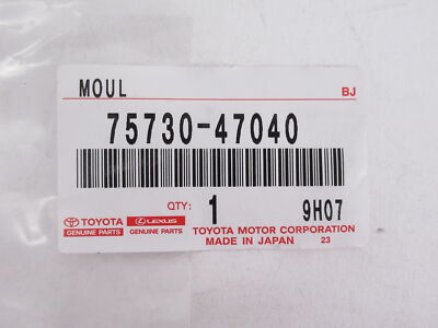 Genuine OEM Toyota 75730-47040 Passenger Rear Belt Molding Sweep 2016 ...