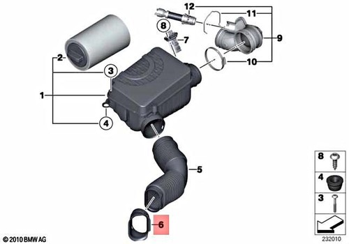 Genuine BMW R55 R55N R56 R56N R57 Air Inlet Intake Manifold OEM ...