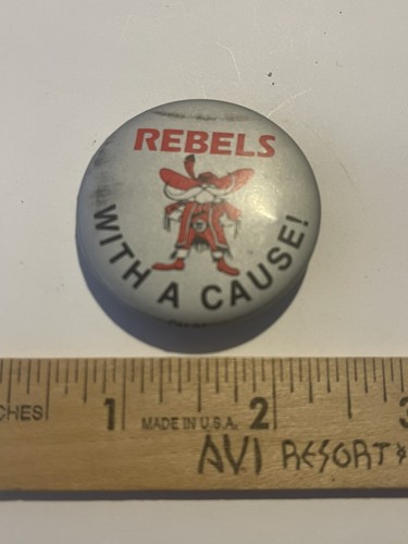Vintage UNLV Rebels Football Pinback Button with Large COLONEL REB 1.75 ...