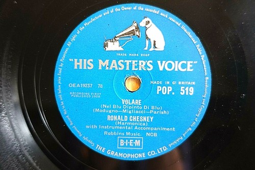 Merveilleux Harmonica 78 Ronald Chesney - Volare B/W Torre Molinos Hmv ...