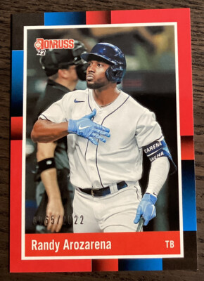 2022 Panini Donruss Randy Arozarena #275 1988 Retro Red Parallel /2022 ...