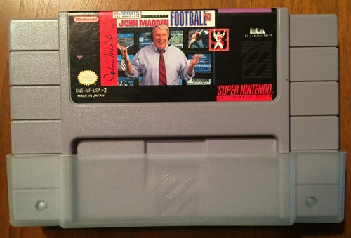 John Madden Football '93 - Super Nintendo SNES - TESTED | eBay