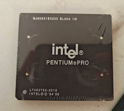 Intel Pentium Pro 200 1M SL25A Intel Black Diamond Top Edition Socket 8 ...