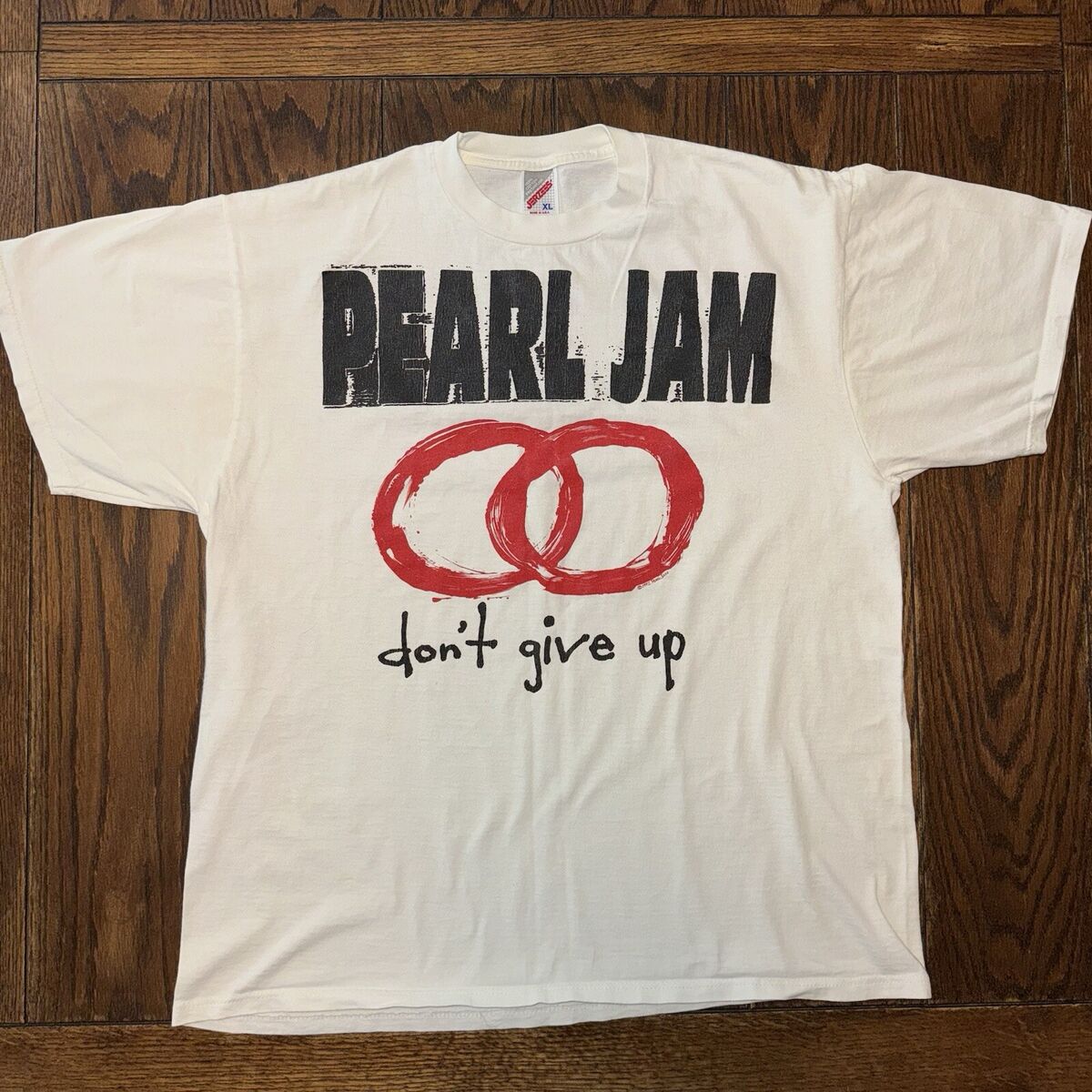Pearl Jam Don't Give Up 1992 European Tour Vintage Shirt Pearl Jam Don't Give Up 1992 European Tour Vintage Shirt
