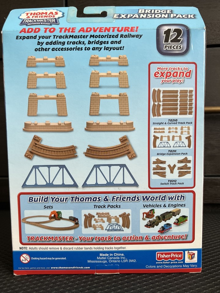 Thomas & Friends Trackmaster Motorized Railway 12 Piece BRIDGE ...