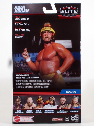 WWE Elite Series 96 - HULK HOGAN Action Figure with Hulkster Helmet ...