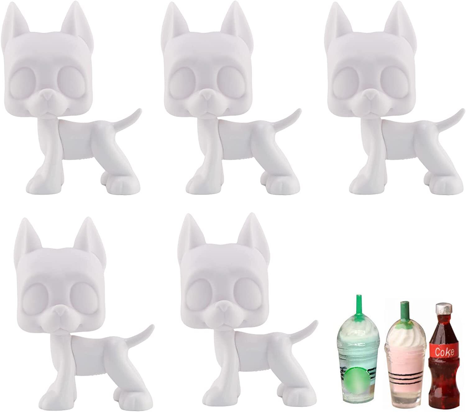 Custom lps White Bases, 5pcs DIY lps White Molds for Design by Yourself ...