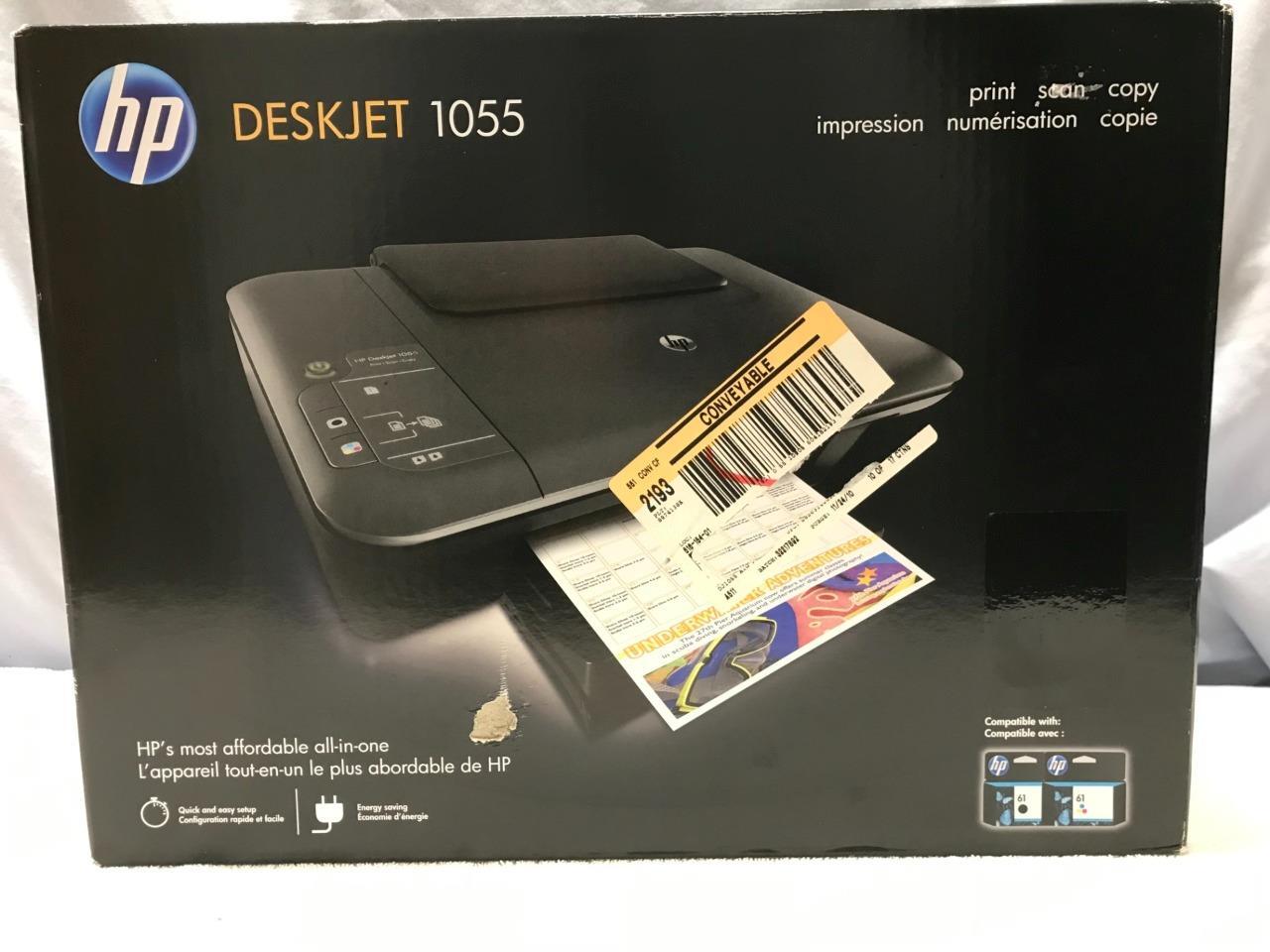 HP DeskJet 1055 All-in-One USB PRINTER - Print Scan Copy - J410e - NOS ...