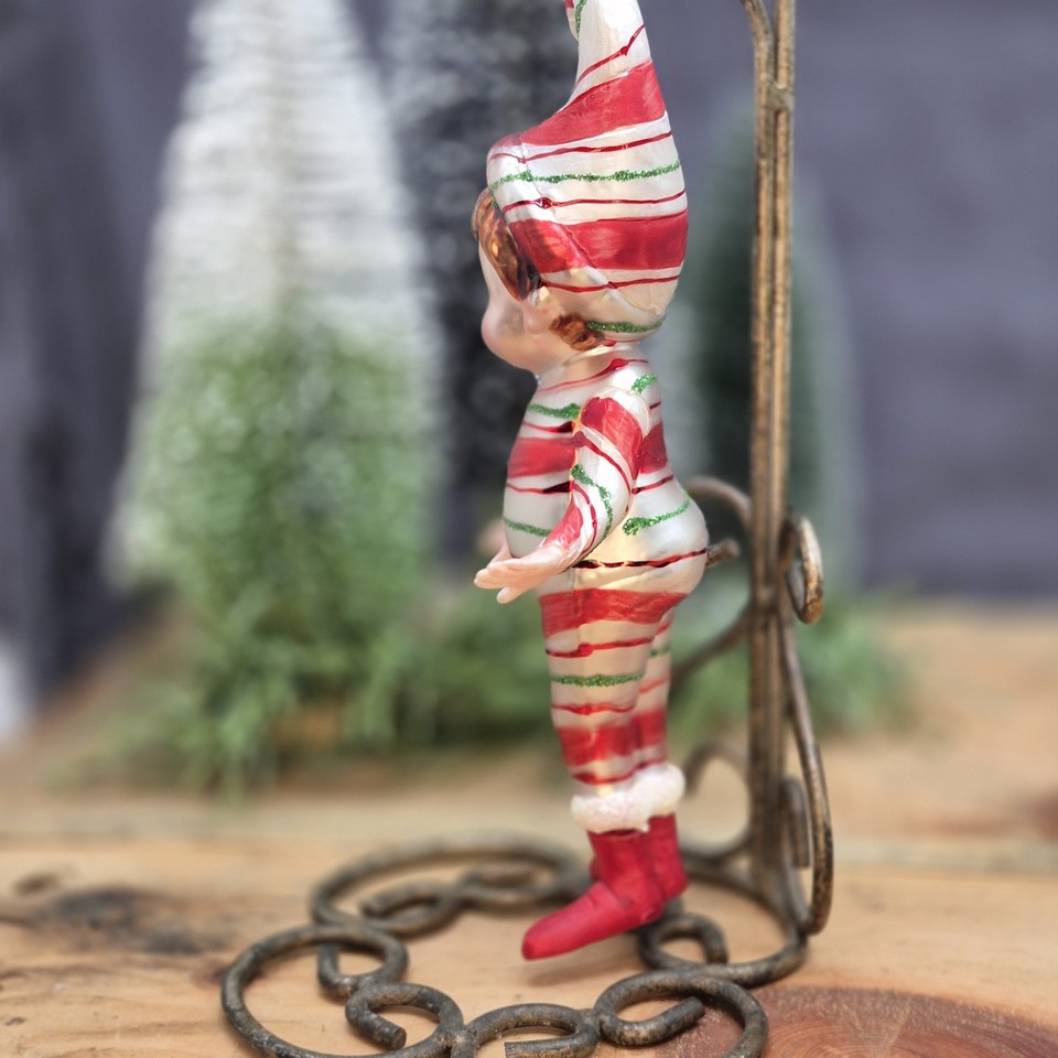 Christmas Glass Ornament: Robert Stanley Peppermint Candy Stripe ...
