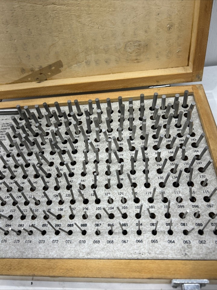 Gage Pin SET, M-1 Minus Set 061-.250” Pin Gage Set | eBay