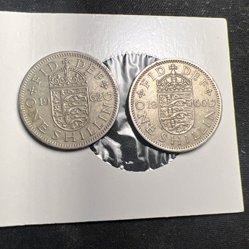 Great Britain 1 Shilling Lot - (2x)- 1962 & 1966 - X266 | eBay