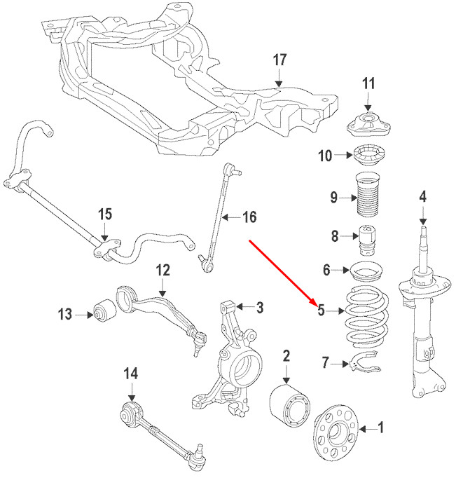 NEW MERCEDES-BENZ E W212 FRONT COIL SPRING A2123212304 ORIGINAL 212-321 ...