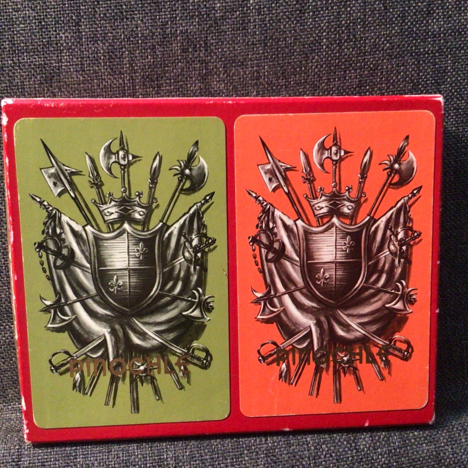 VINTAGE - Blackstone Playing Cards Double Deck - Medieval Shield And ...