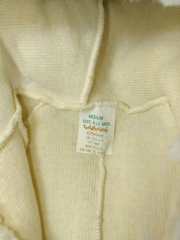 Vtg Toddletime 6 9 12 Mos Baby JcPenny Duck Hooded Bunting Outfit Quack ...