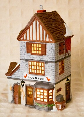 DICKENS' VILLAGE Heritage POULTERER Department 56 Lighted House ...