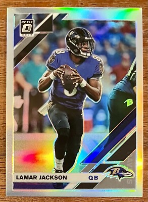 Lamar Jackson 2019 Optic Silver Holo Prizm #9 | 2nd Year Card ...