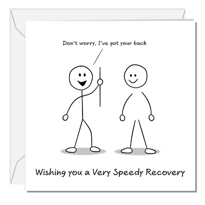 Back Surgery Operation Card Get Well Soon Card Fast Recovery Recover ...
