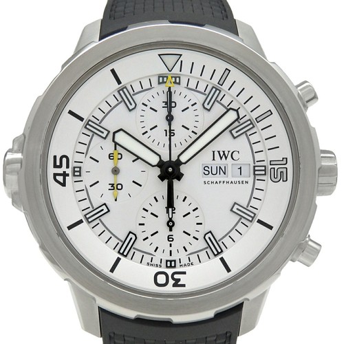 IWC Aquatimer Chronograph Day Date IW376801 Automatic SS Silver 44mm ...