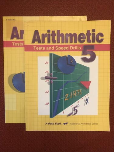 A Beka Arithmetic 5 Set - Tests and Speed Drills + Teacher Key - Like ...