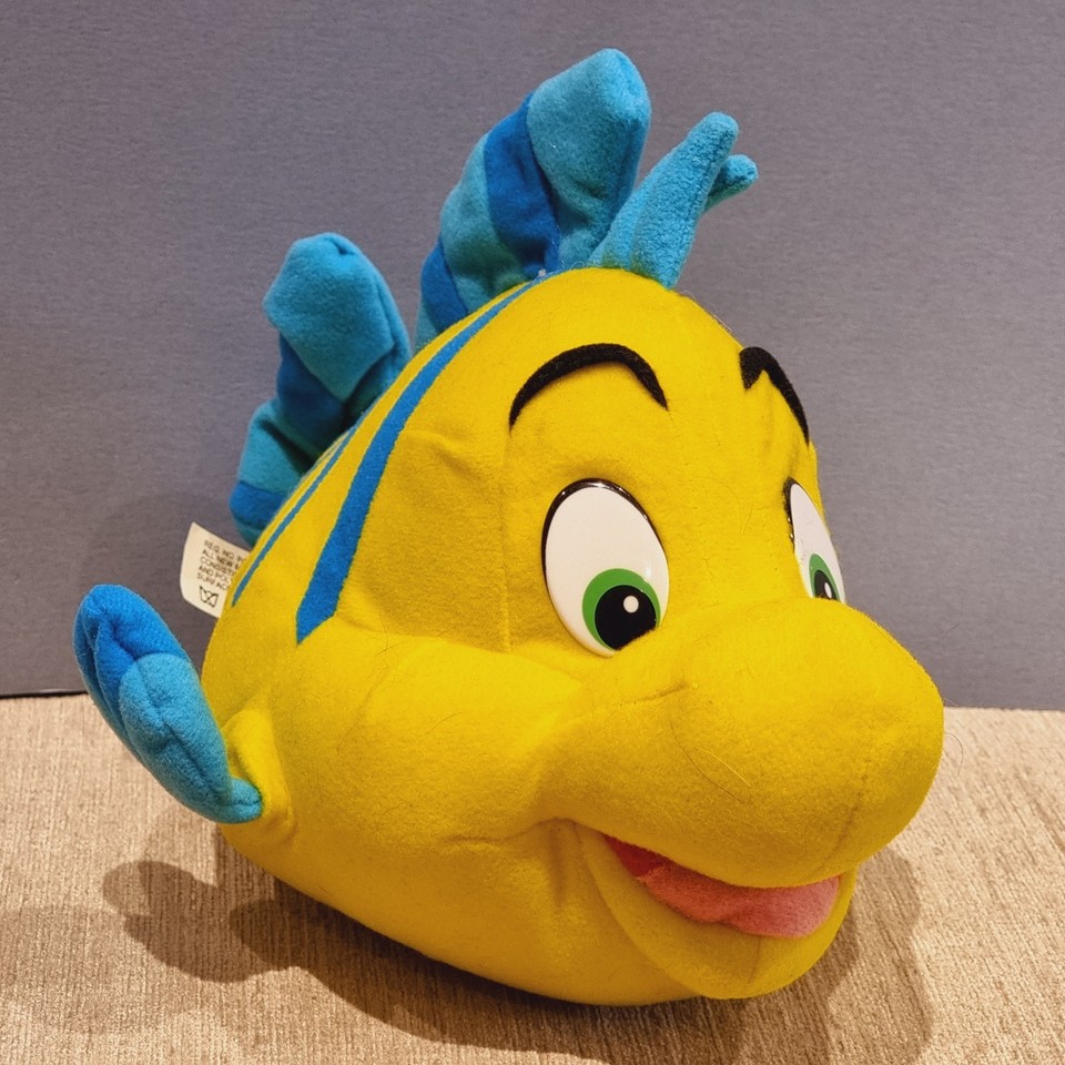Disney Little Mermaid * NEW * Flounder Fish Soft Plush Toy Medium | eBay UK