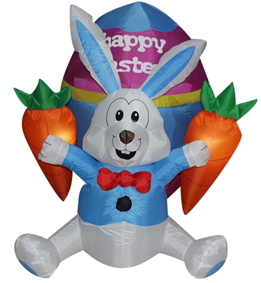 Easter Decorations Outdoor Inflatable Airblown Easter Bunny Easter Eggs ...