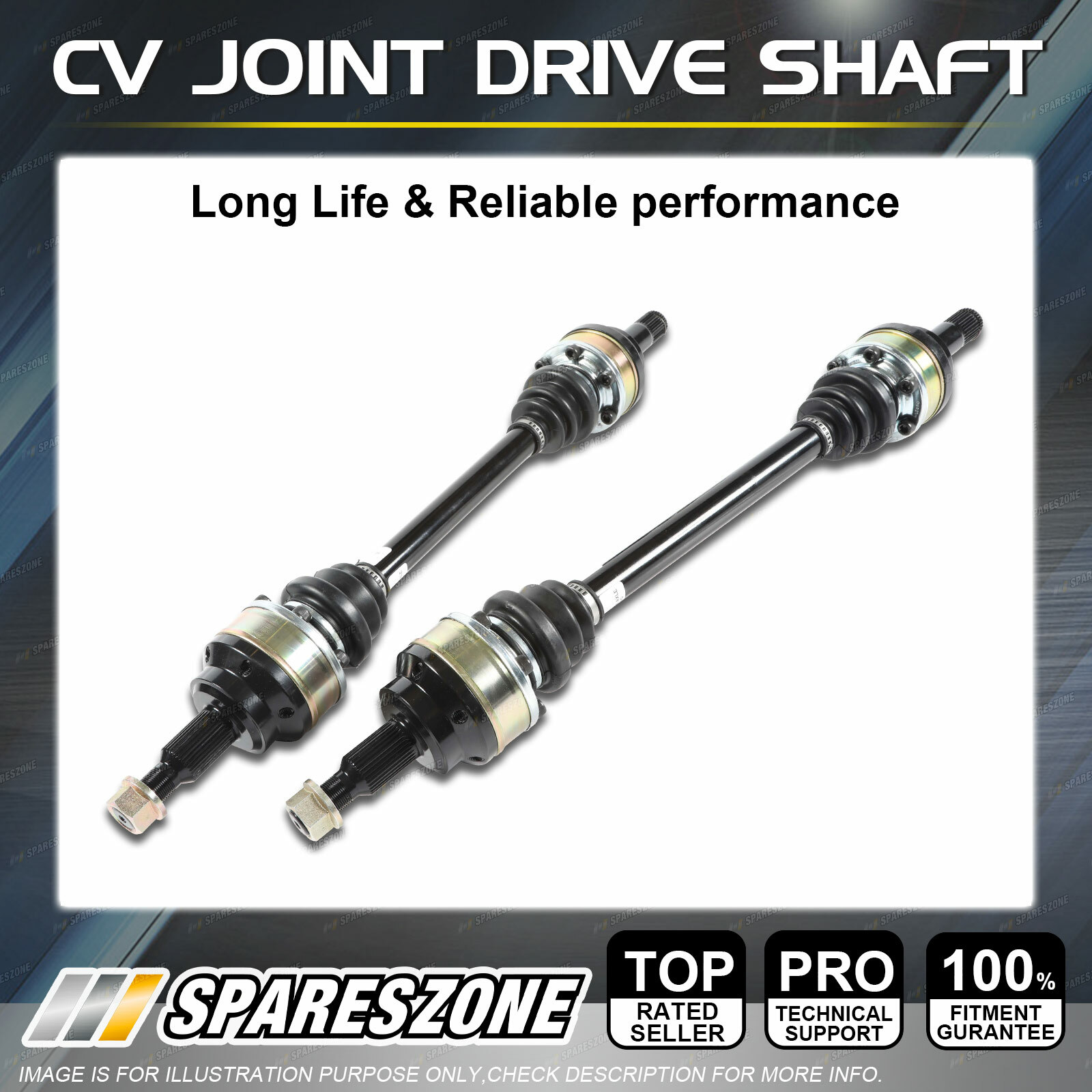 Left Hand + Right Hand CV Joint Drive Shafts for Kia Cerato TD 2009 ...