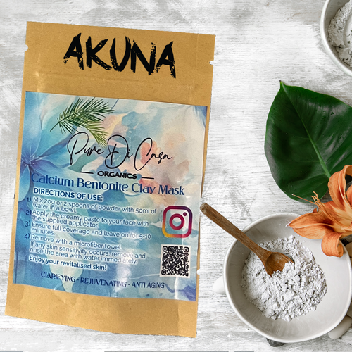 Certified Australian Organic Calcium Bentonite Clay Face Mask Powder ...