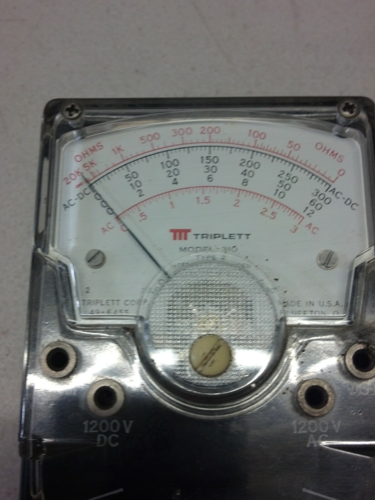 Vintage Triplett Analog Multimeter Model 310 Type 2 49-6455 | eBay