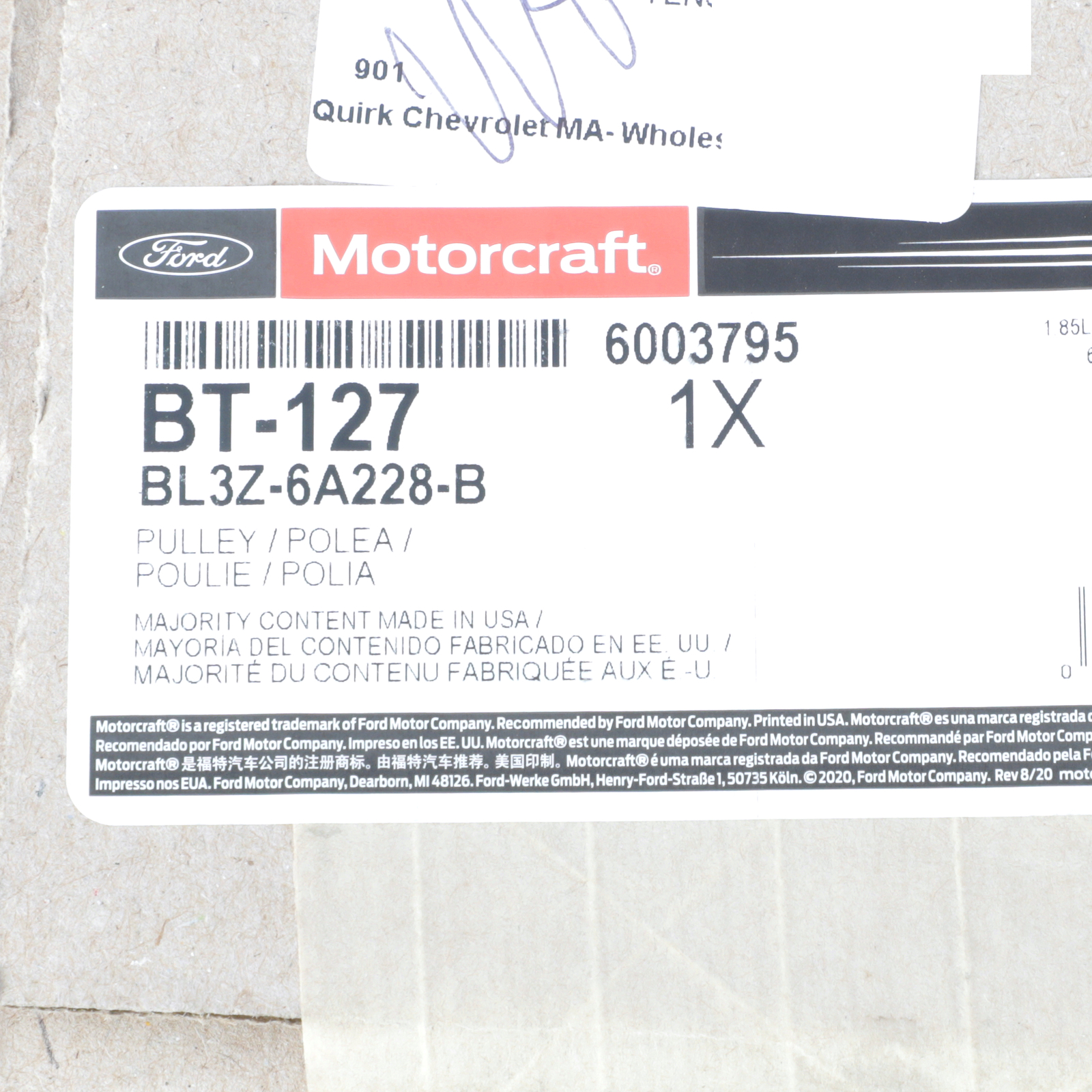 NEW OEM Ford Genuine 2014-2025 F-150 Tensioner-Pulley-5.0L-BL3Z-6A228-B ...