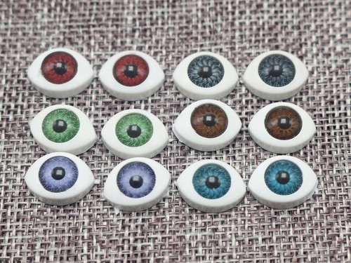 20pcs(10pairs) Acrylic Round Oval Doll Eyes Eyeballs Various Troll Eye ...