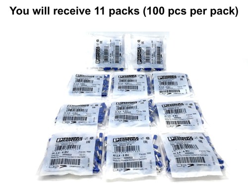 Phoenix Contact Terminals Cable End Sleeve AI 2,5 8 BU 3200522 Blue ...