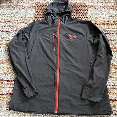 Mountain Hardwear Shell Hoodie Hoody Jacket Forge Grey Men's Size XXL ...