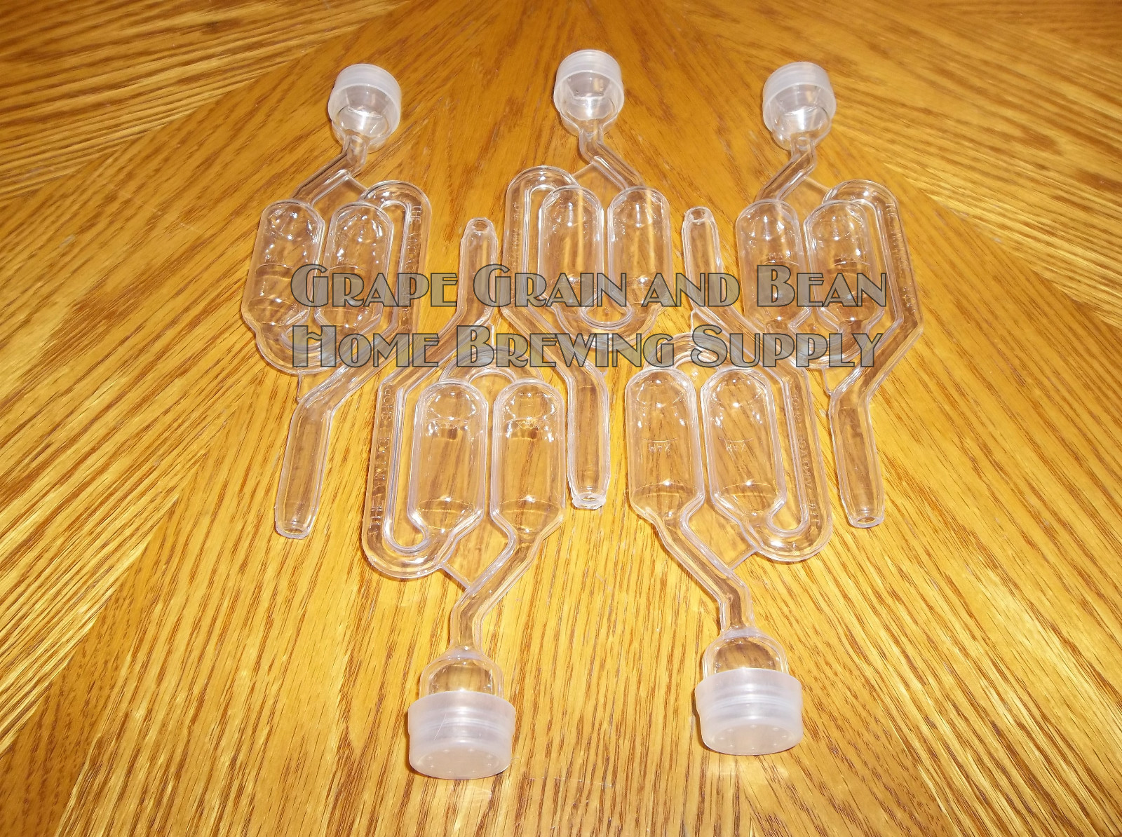 Air Lock, (Lot of 5), Five Twin Bubble Air Locks, Fermentation Air Lock ...