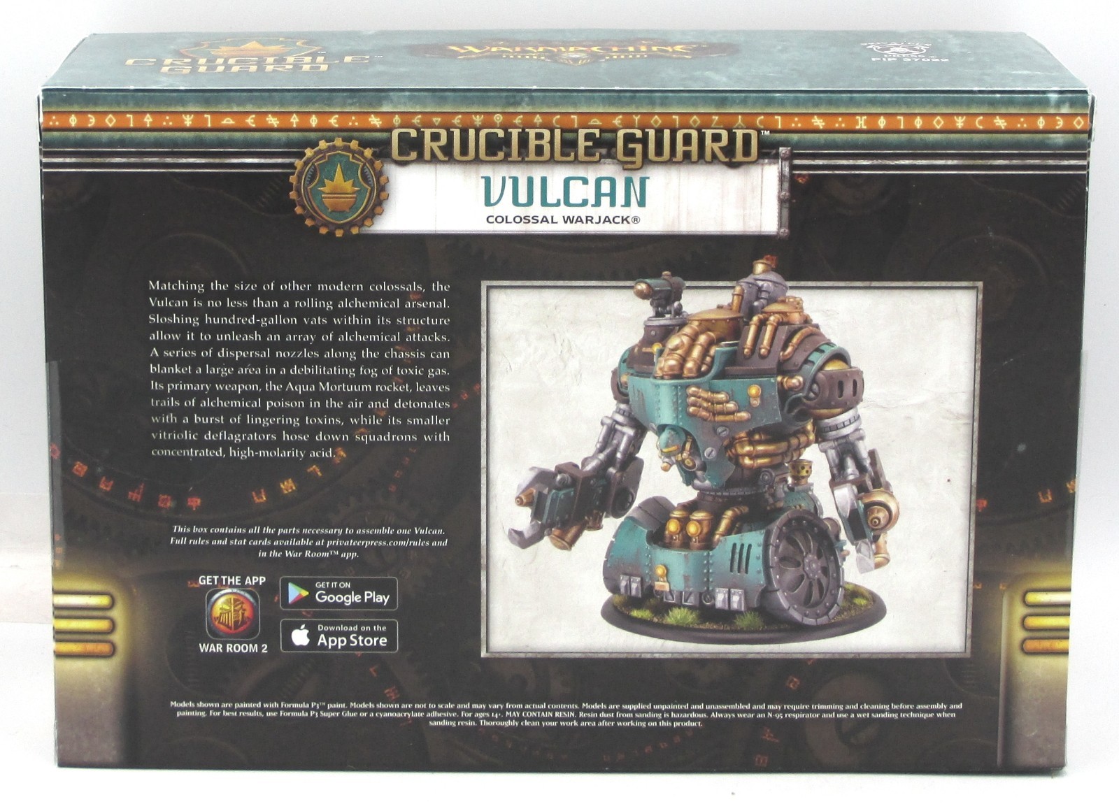 Warmachine PIP37022 Vulcan Crucible Guard Colossal Warjack (Golden ...
